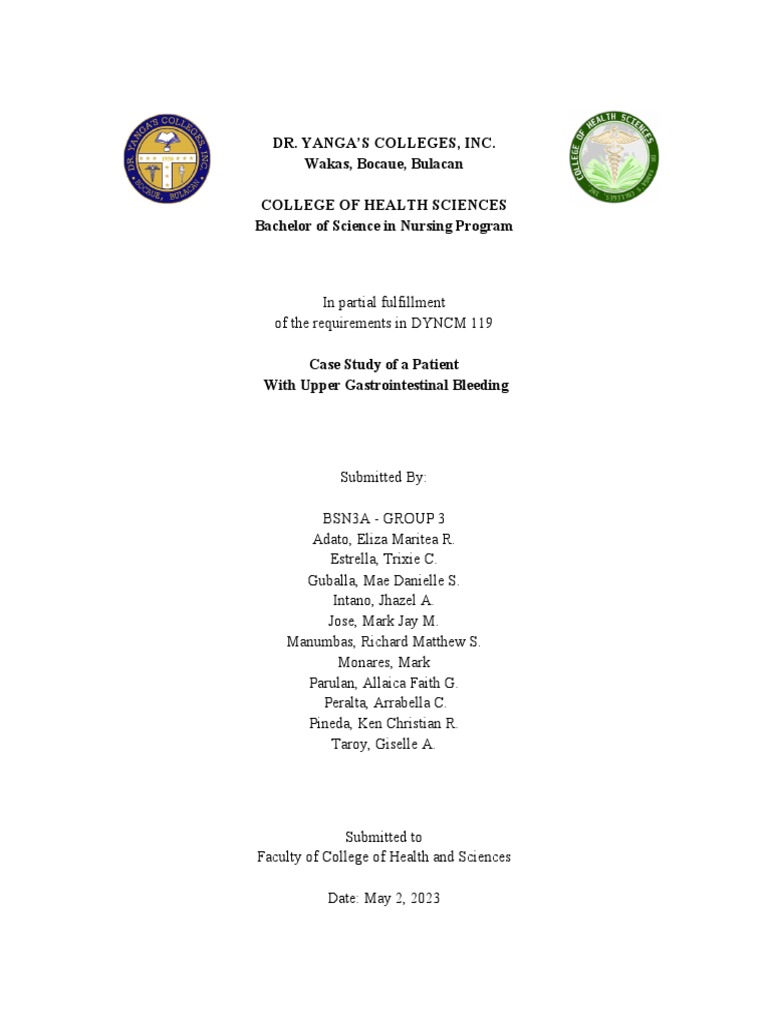 Ugib Case Pres | PDF | Large Intestine | Gastrointestinal Tract