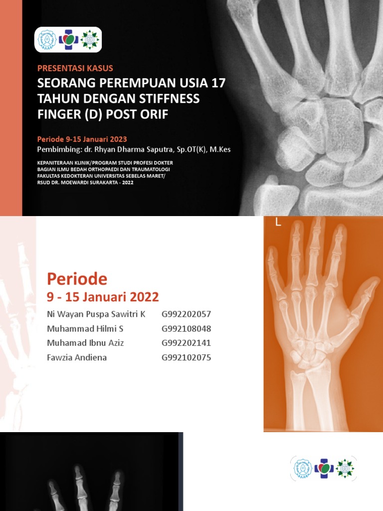 Ilmiah Ortho 9 15 Januari Dr Rhyan Dharma Saputra Sp Ot K M Kes