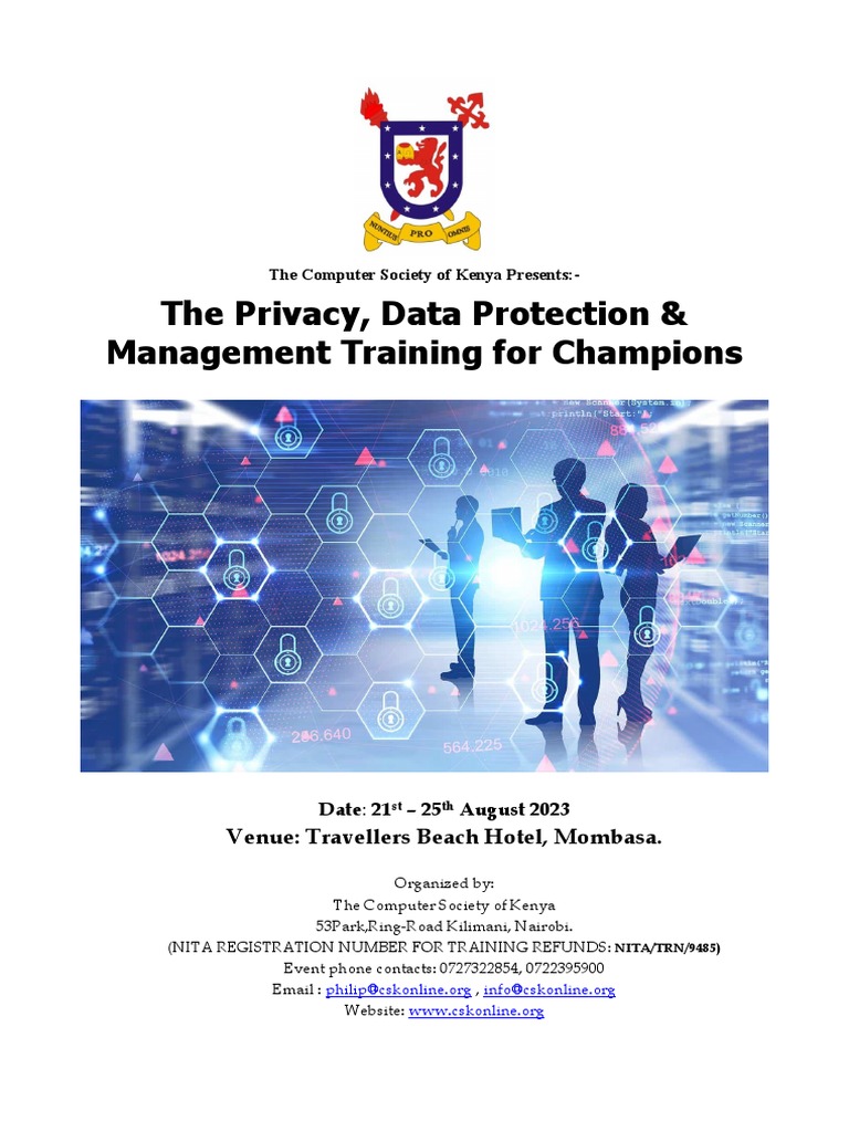 Data Protection and Management Training For Champions | PDF ...