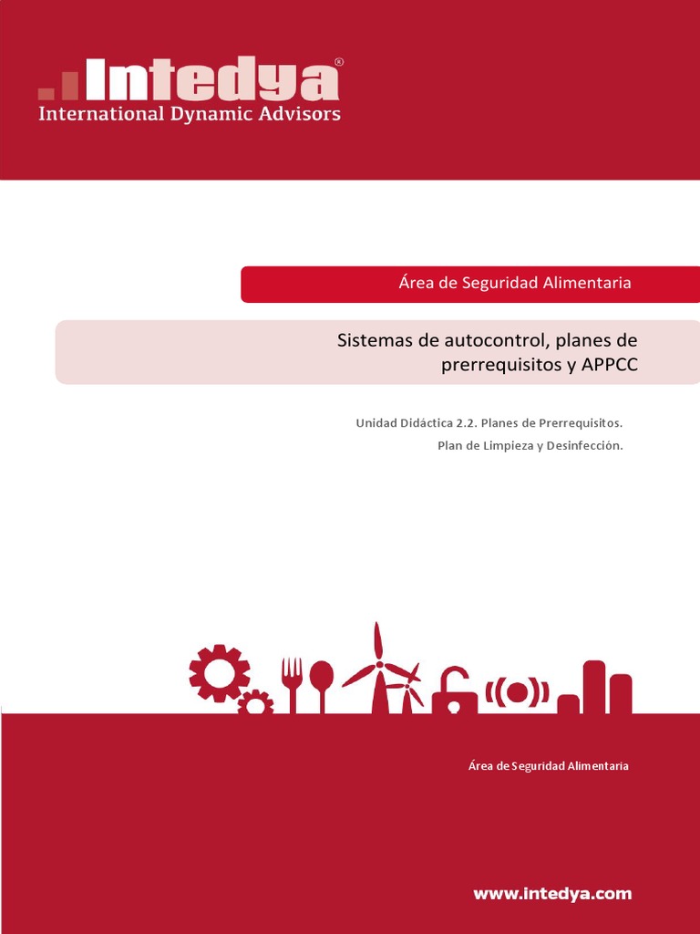 U.D 2.2 Plan de Limpieza y Desinfección | PDF | Análisis de Riesgo y Puntos Críticos de Control ...
