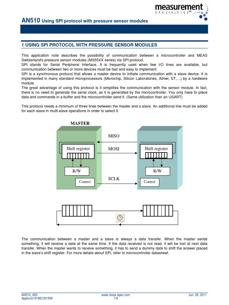 SPI Guide for Pressure Sensors | PDF | Computer Science | Data Transmission