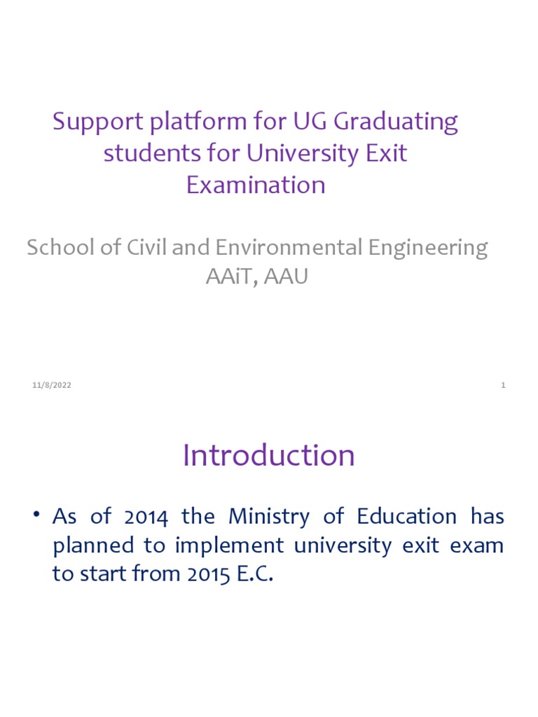 Support for University Exit Exam 2023 | PDF | Engineering | Learning