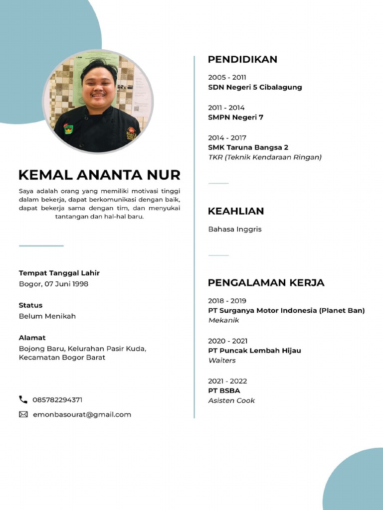 CV Kemal Ananta Nur | PDF