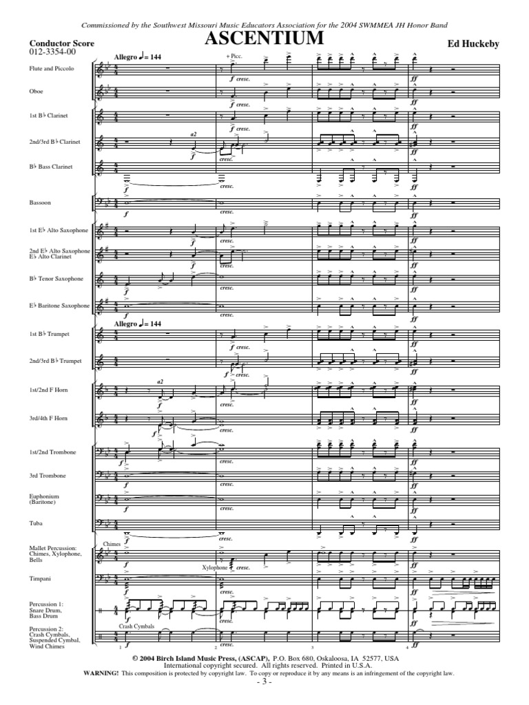 Ascentium Score | PDF | Saxophone | Classical Music Groups