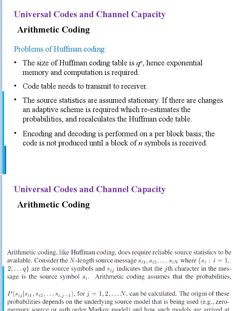 Arithmetic Lempel and Ziv Coding Chapter 2 Part 2 EH | PDF | Data Compression | Code