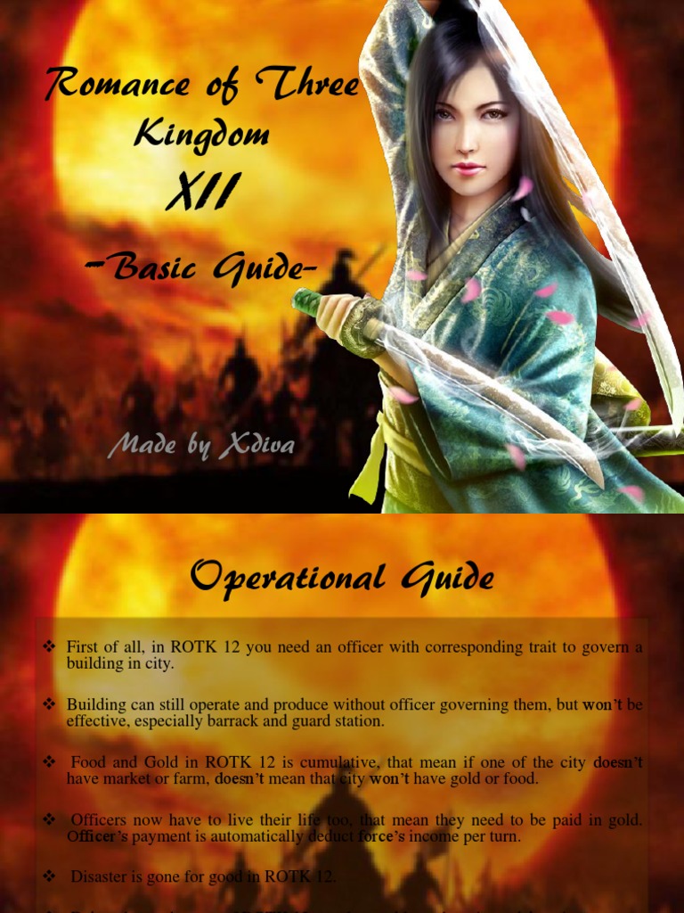 Rotk 12 Guide | Download Free PDF | Warfare | Conflicts