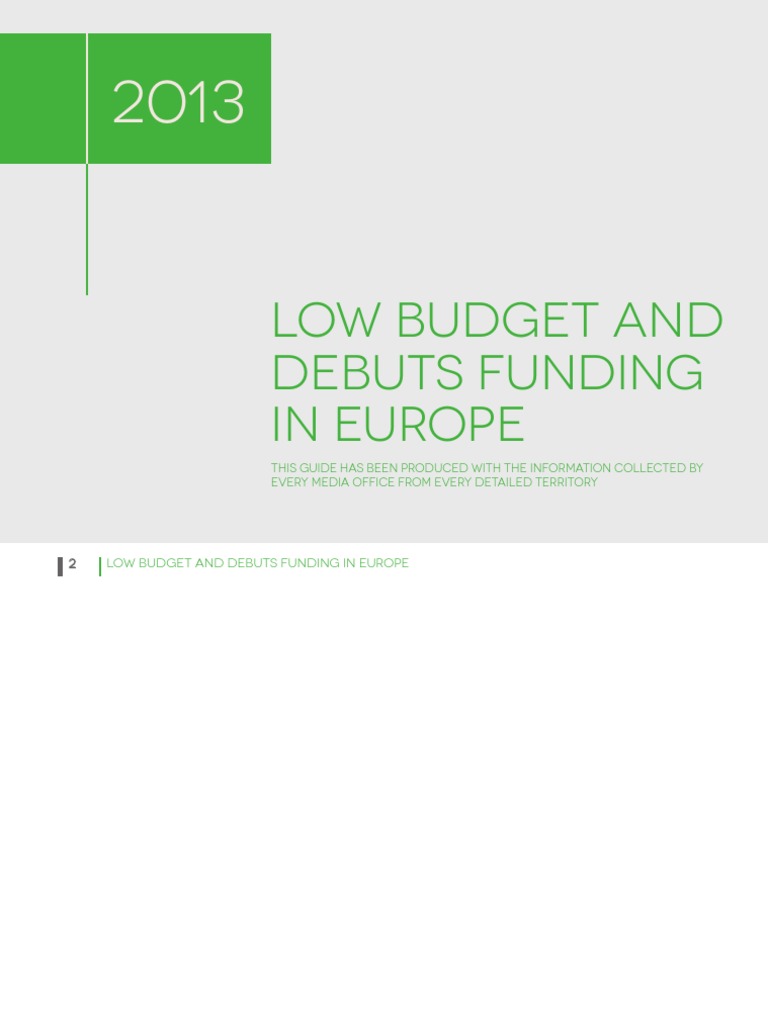 Europe - Low Budget - Debut - Film Funding Guide | PDF | Denmark