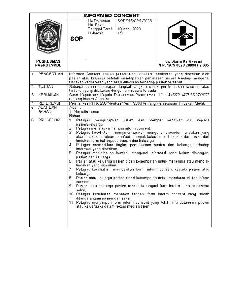 7.4.4.3 SOP INFORMED CONSENT New | PDF