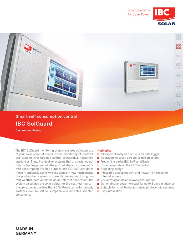 IBC SolGuard Datasheet | PDF | Solar Power | Photovoltaic System