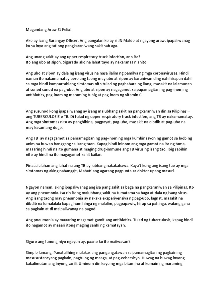 Informercial Tagalog | PDF