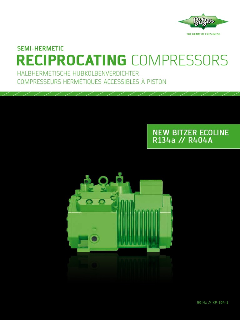 Bitzer COmpressor Cataloque | PDF | Piston | Machine