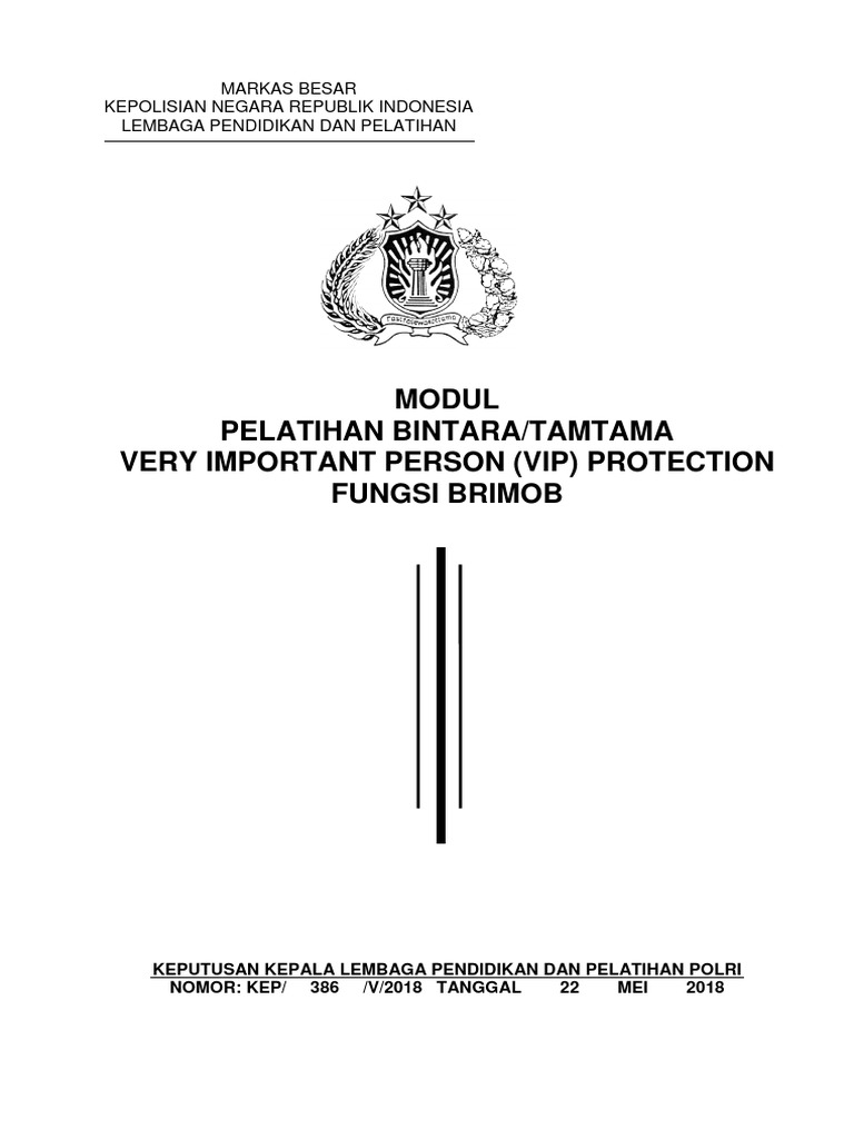 Pelatihan Bintara - Tamtama Very Important Person (Vip) Protection ...
