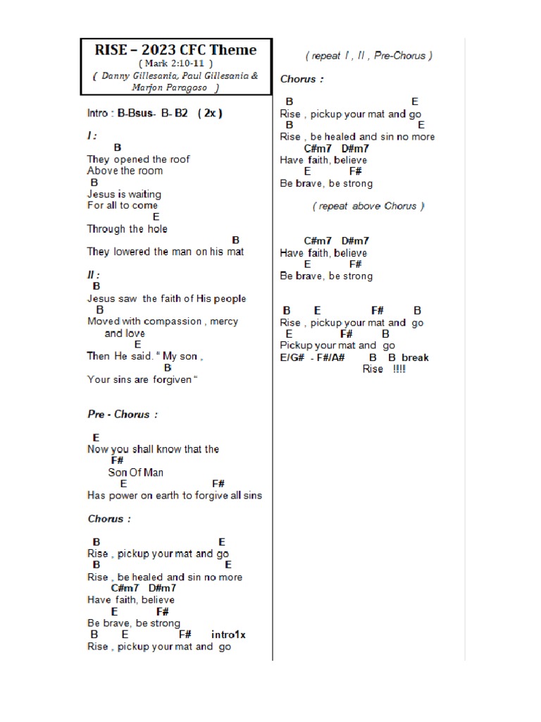 Rise (Chords) | PDF