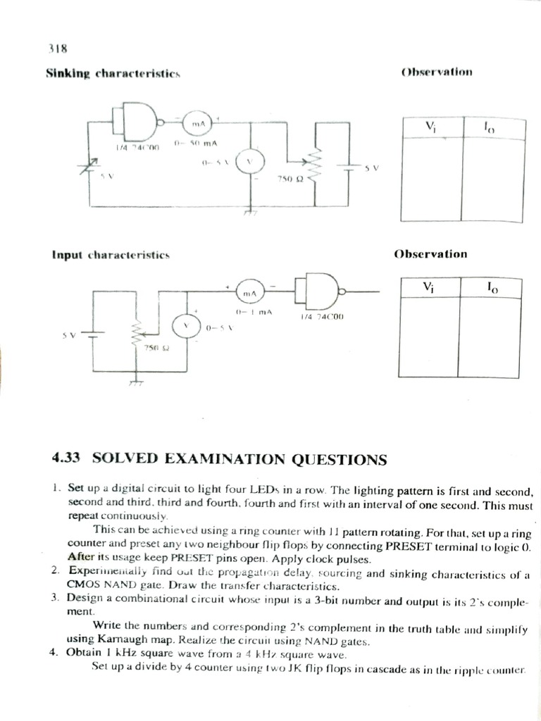 Digital Lab Solved Questions | PDF | Logic Gate | Electronic Circuits