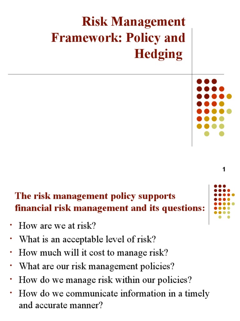 Risk Policy | PDF | Risk | Risk Management