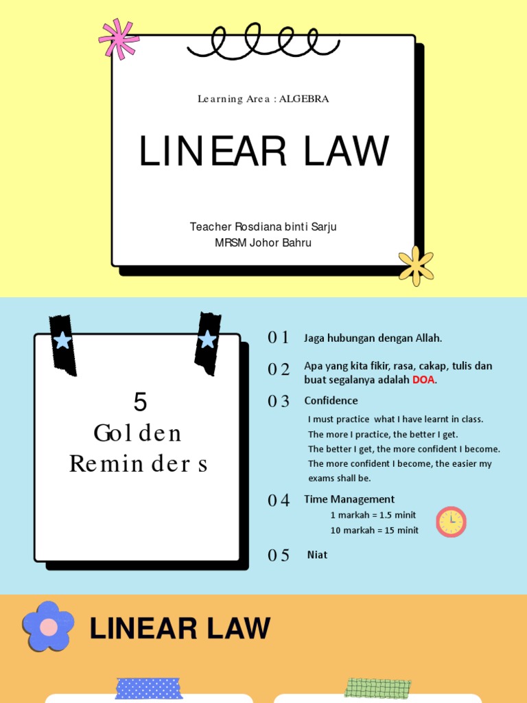Linear Law | PDF | Mathematics | Mathematical Concepts
