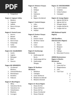 Philippine Regions and Provinces Map | PDF