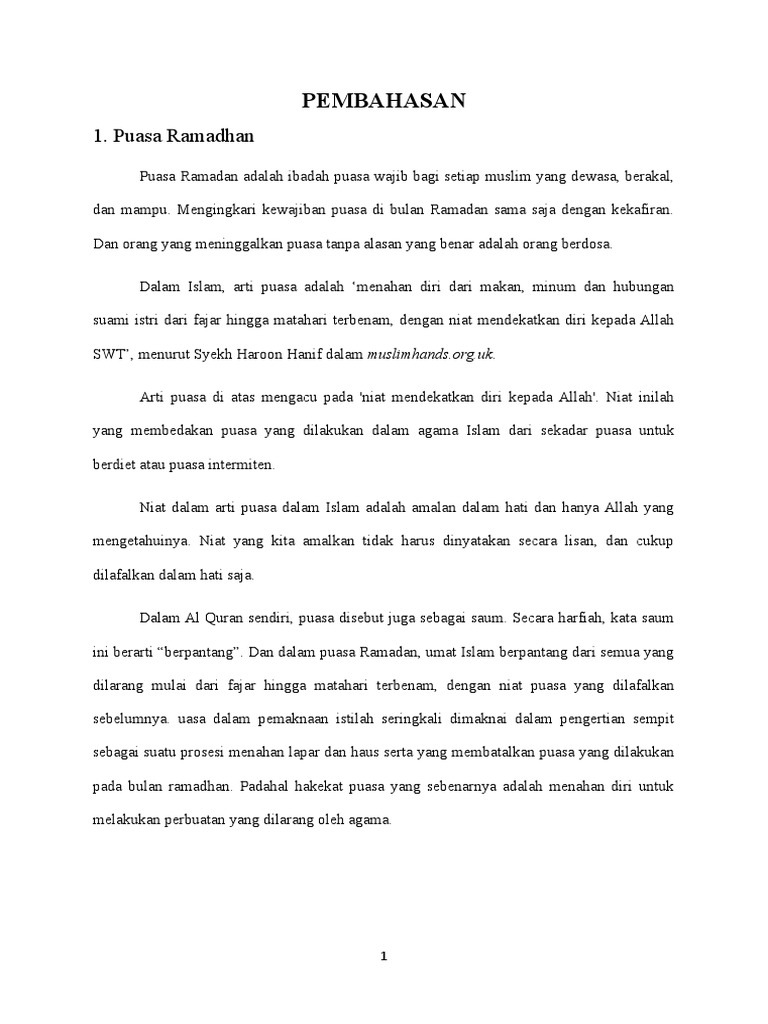 Makalah Ramadhan | PDF