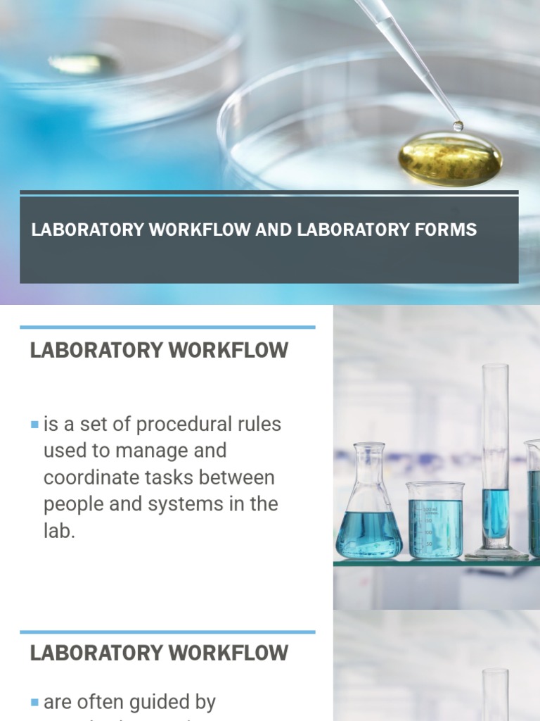 Lab Workflow and Lab Forms | PDF | Medical Laboratory | Public Services Lab Workflow and Lab Forms | PDF | Medical Laboratory | Public Services