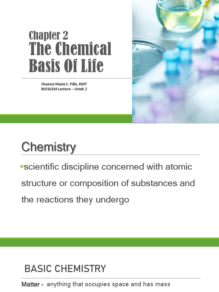 Chemistry of Life Notes | PDF | Chemical Bond | Ion