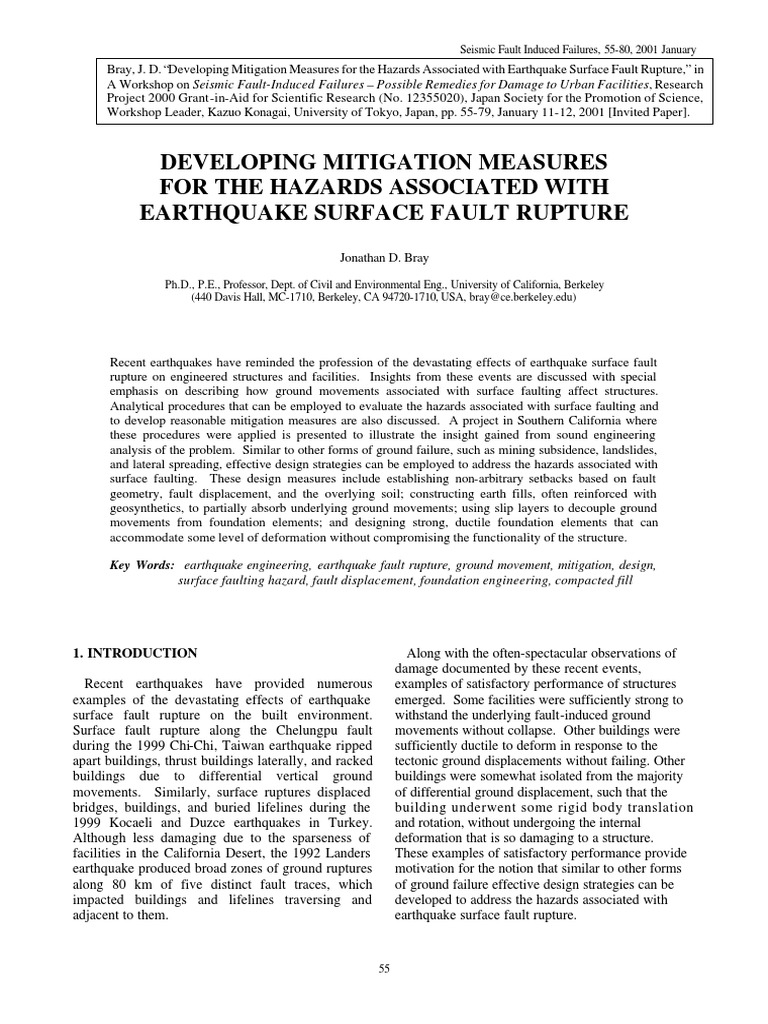 Developing Mitigation Measures For The Hazards Associated With | PDF ...