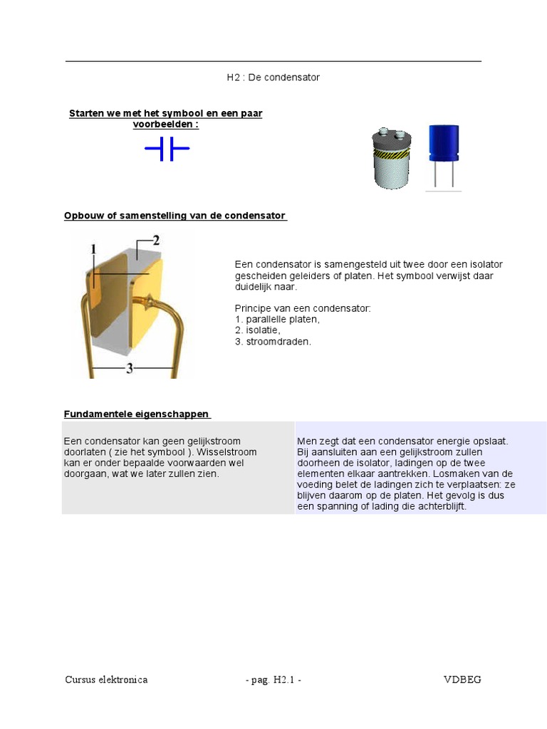 H2 Condensator | PDF