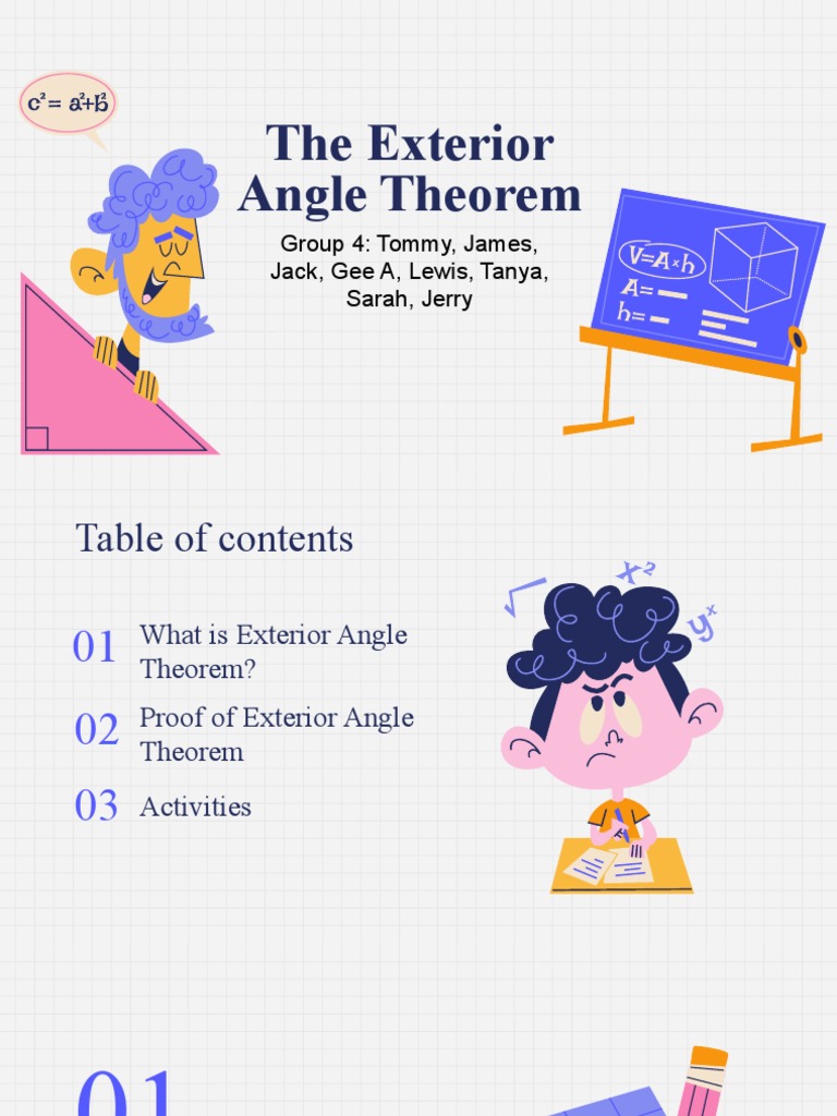 Understanding the Exterior Angle Theorem | PDF