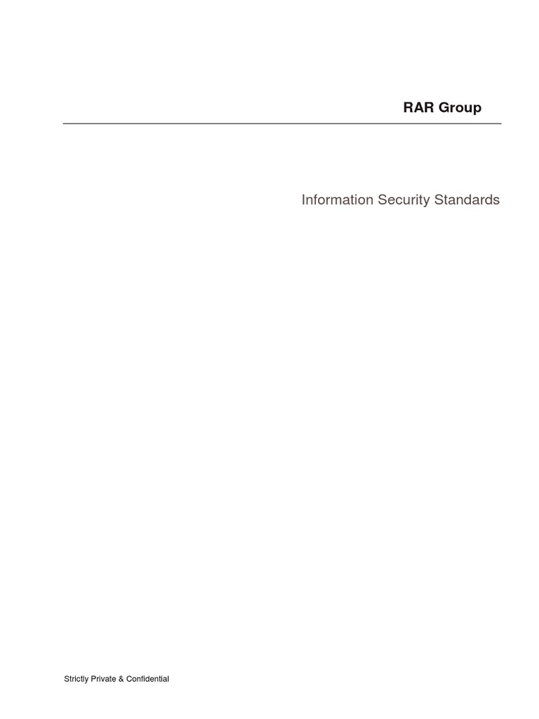RAR Information Security Standards Version 2 - Final (ISMS) | PDF ...