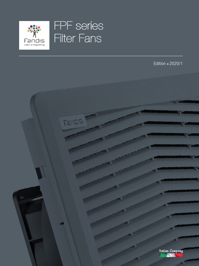 Brochure Filter Fans FPF Fandis | PDF | Electromagnetic Compatibility ...
