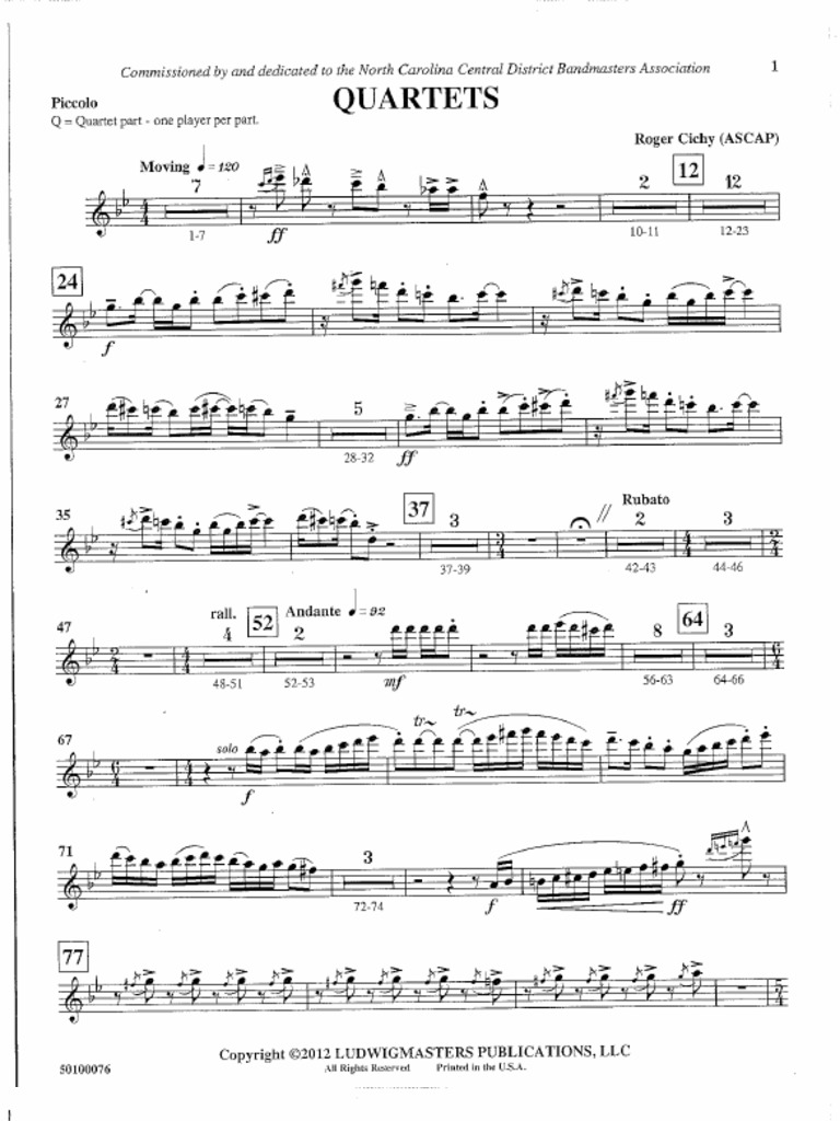 Quartets Roger Cichy | PDF