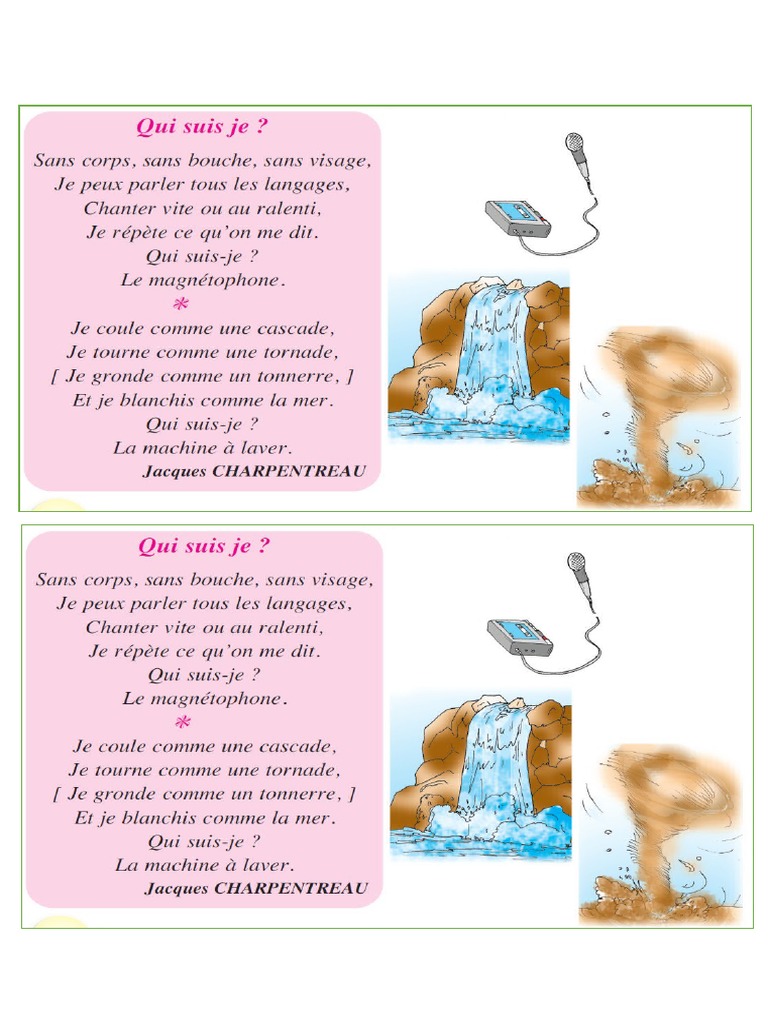 Poème Qui Suis-Je | PDF