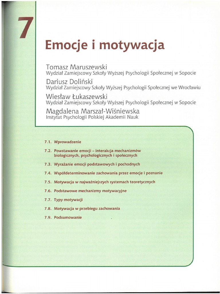 Strelau I Doliński (2008) - Psychologia, Roz. 7, S. 511-649 | PDF