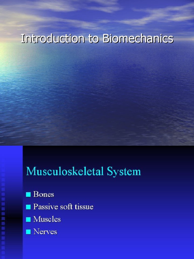Introduction To Biomechanics | PDF | Anatomical Terms Of Motion | Knee