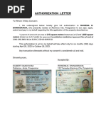 Authorization Letter Manila Water | PDF | Politics | Social Science