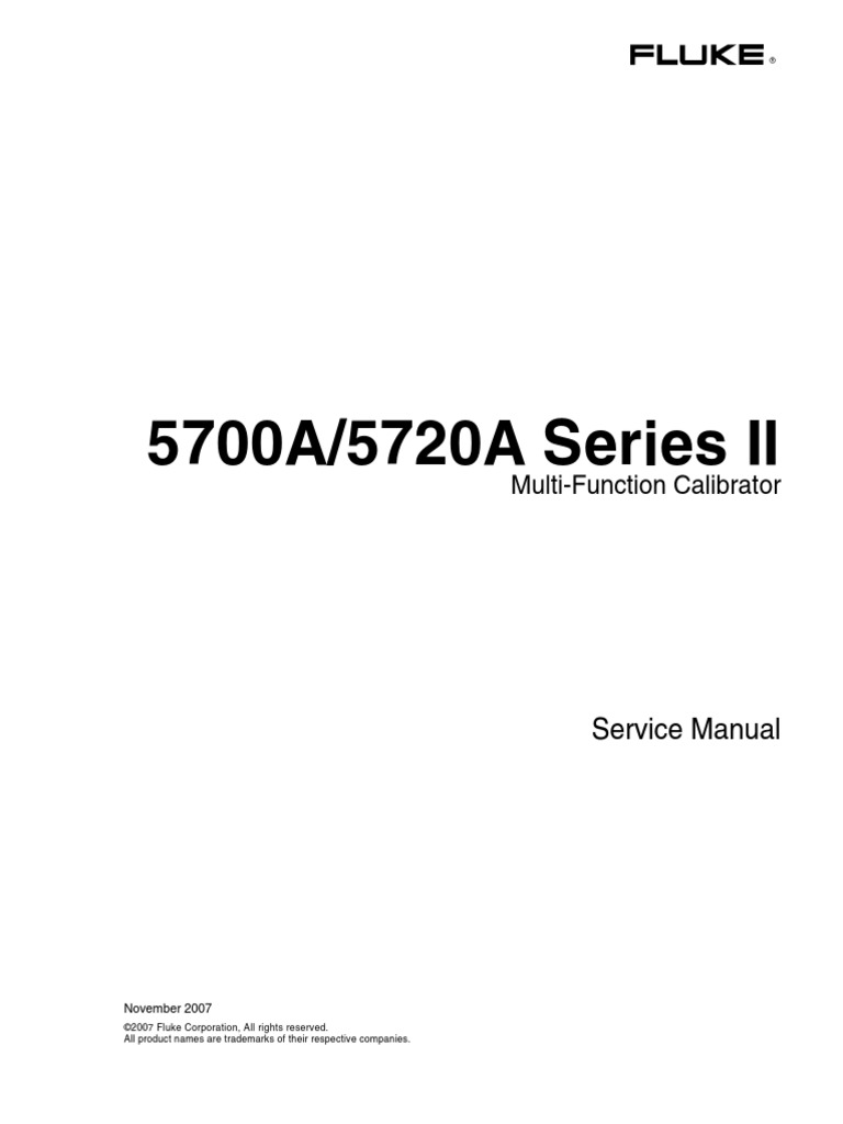 5700a Smeng0000 | PDF | Calibration | Alternating Current