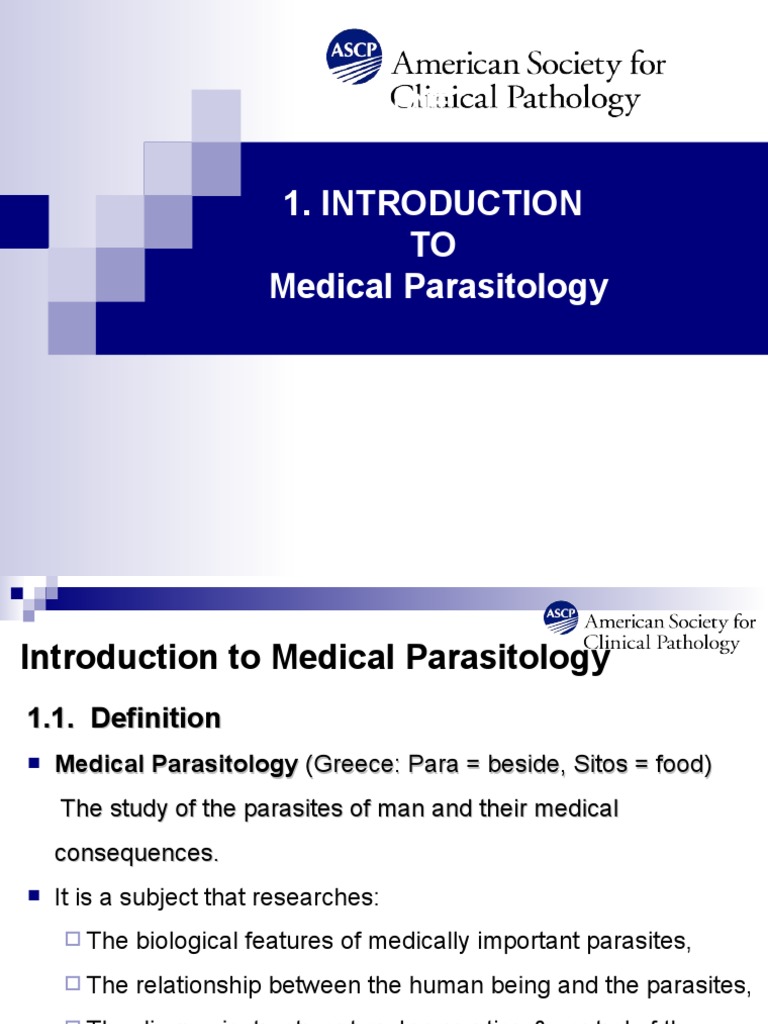 CHAPTER 1.ppt-2 | PDF | Parasitism | Infection