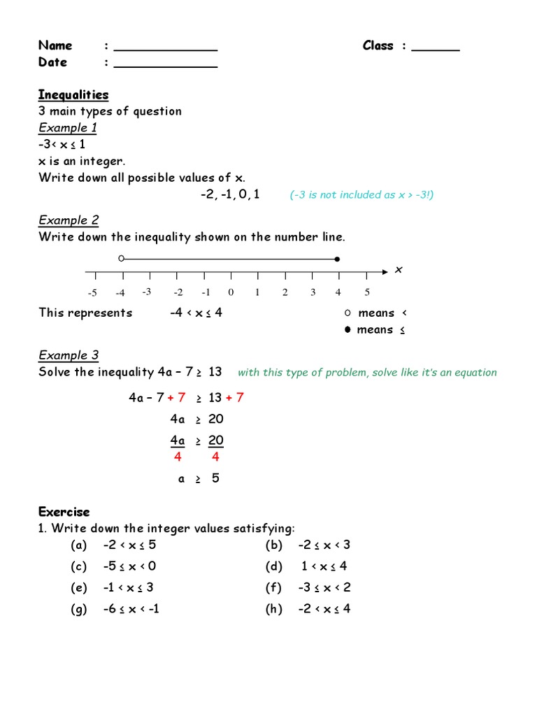 Inequalities | PDF | Inequality (Mathematics) | Mathematics