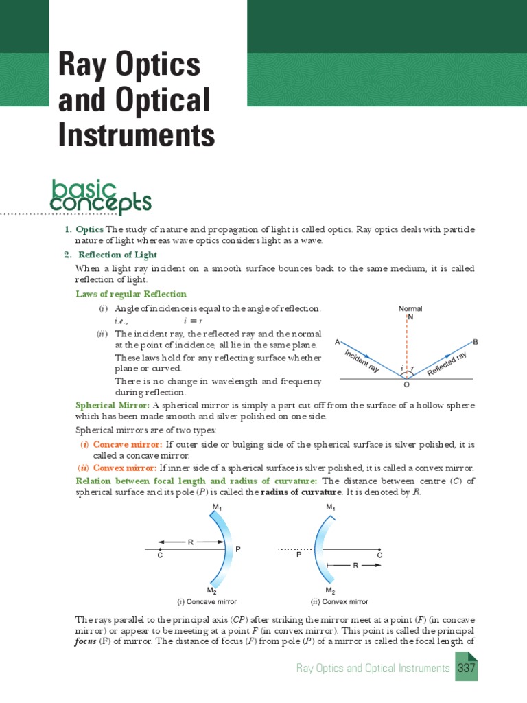 Ray Optics - 2 | PDF | Mirror | Optics