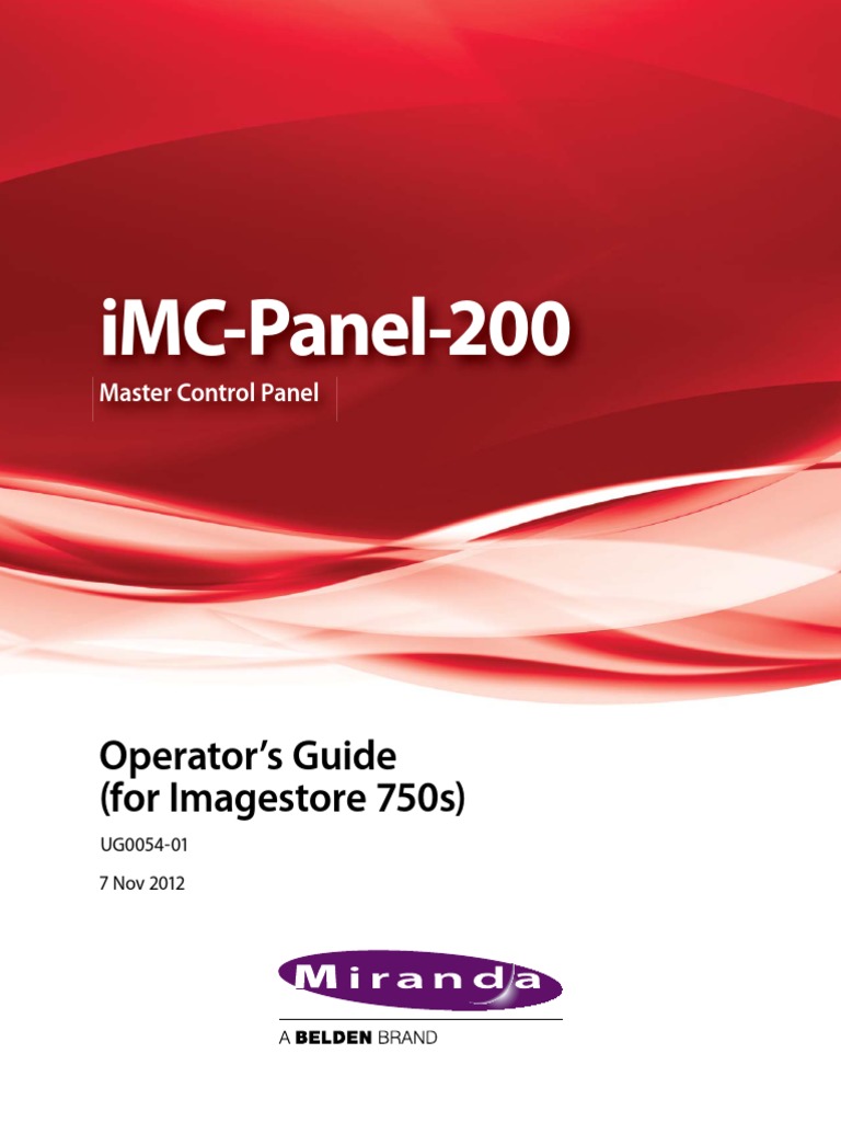 UG0054-01 IMC-Panel-200 Operators Guide For IS750 | PDF | Fuse ...