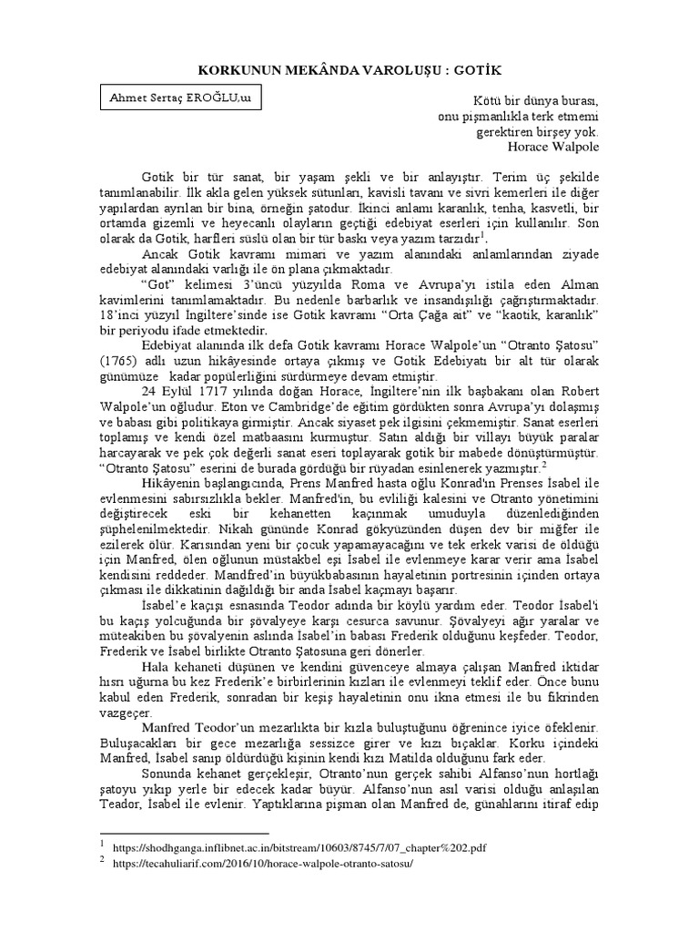 Gothic | PDF