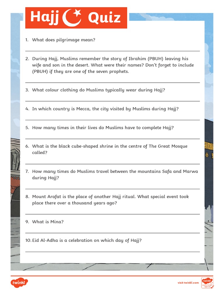 Hajj Quiz | PDF | Hajj | Mecca