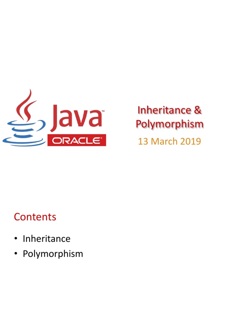 Java Inheritancepolymorphism Bw Pdf Inheritance Object Oriented Programming Programming