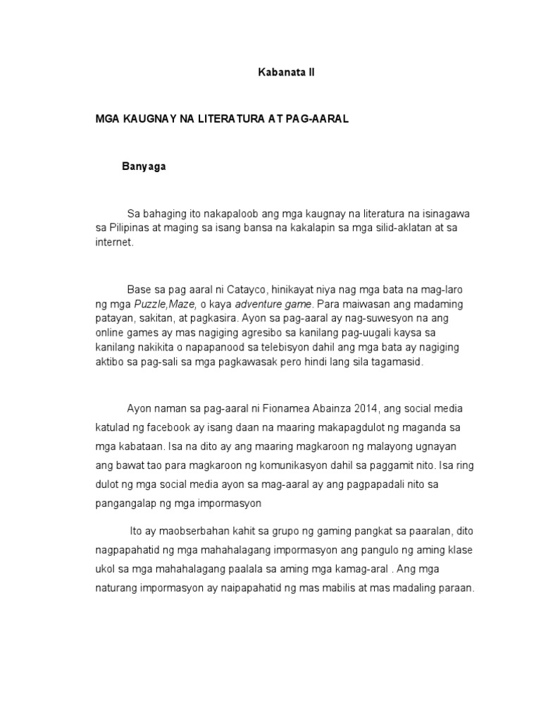 Kabanata II (Banyaga) | PDF