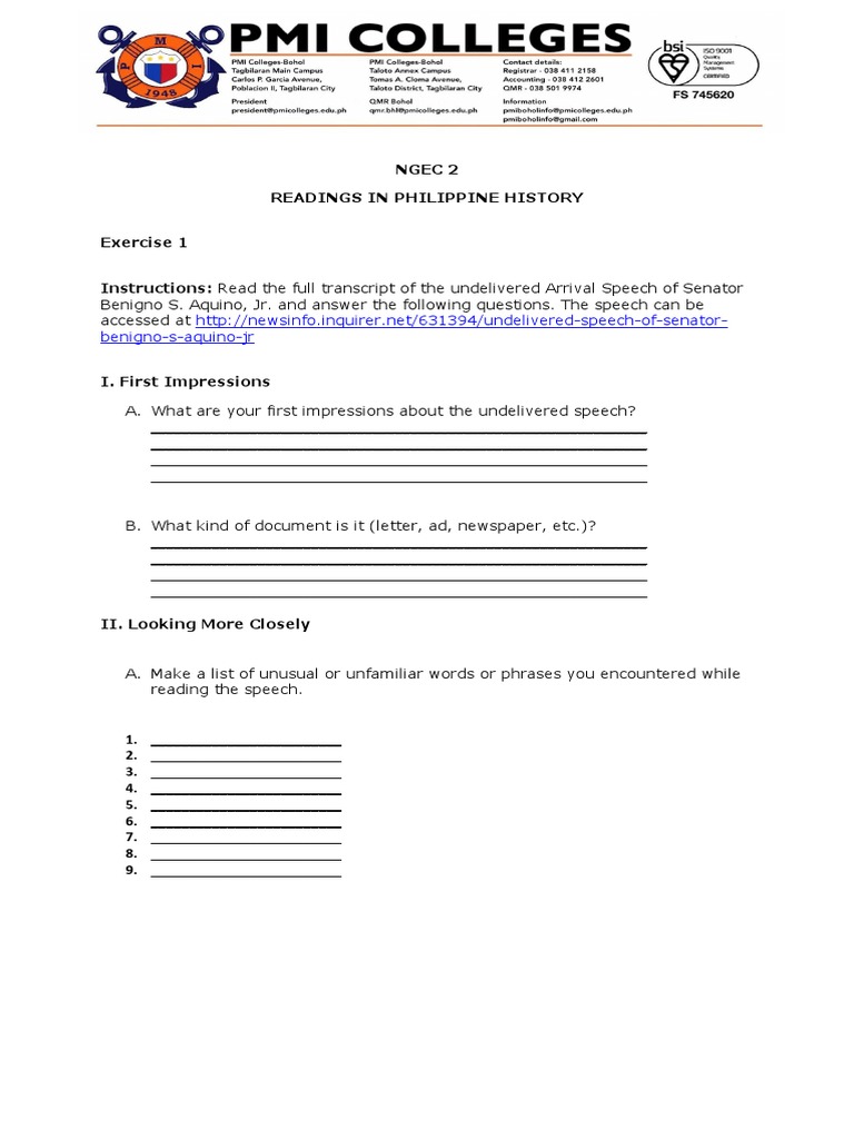 NGEC 2 LESSON 3 Activity | PDF | Communication | Human Communication