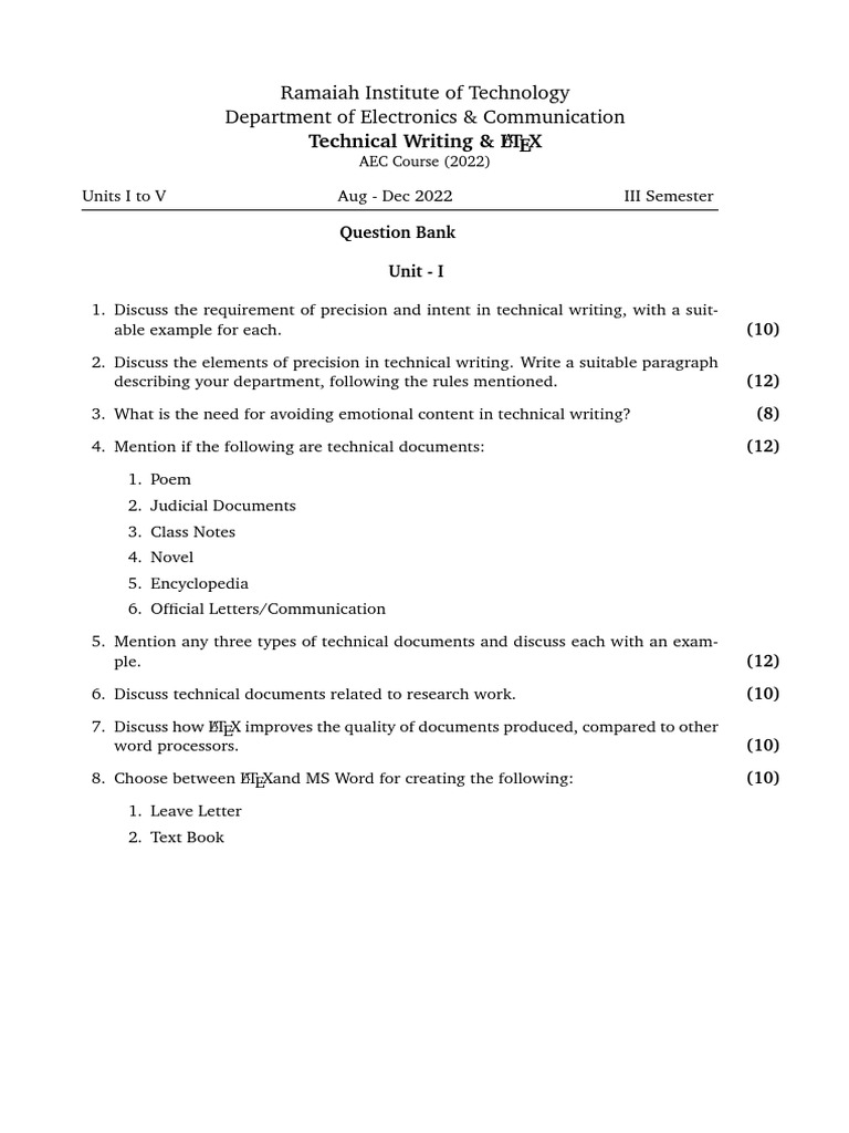 Aec 2022 QB | PDF | Microsoft Word | Computing