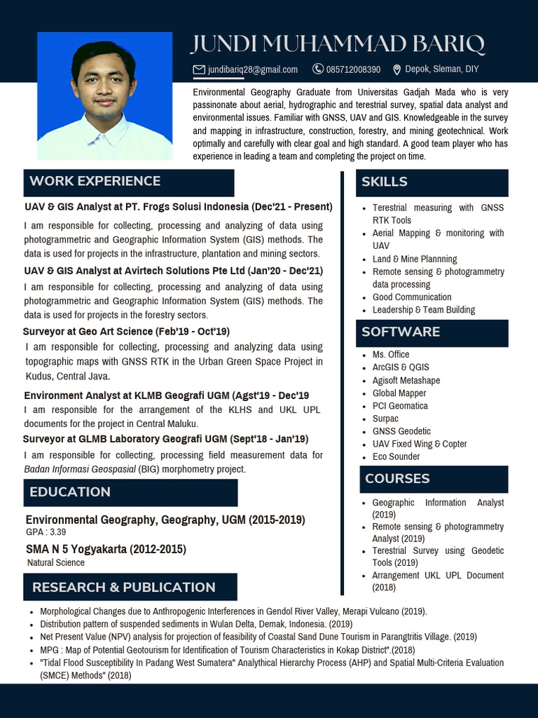 Environmental Geography Expert CV | PDF | Geographic Information System | Surveying