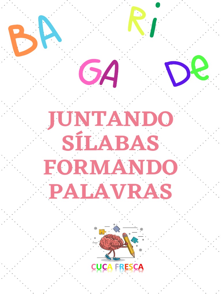 Juntando Sílabas Formando Palavras | PDF
