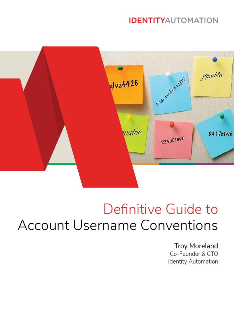 Definitive Guide To Username Conventions | PDF | User (Computing ...