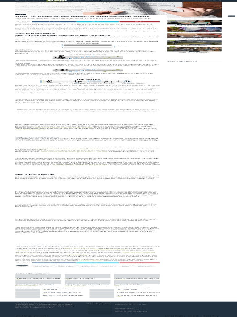 How To Read Sheet Music - A Step-By-Step Guide - Musicnotes Now | PDF ...