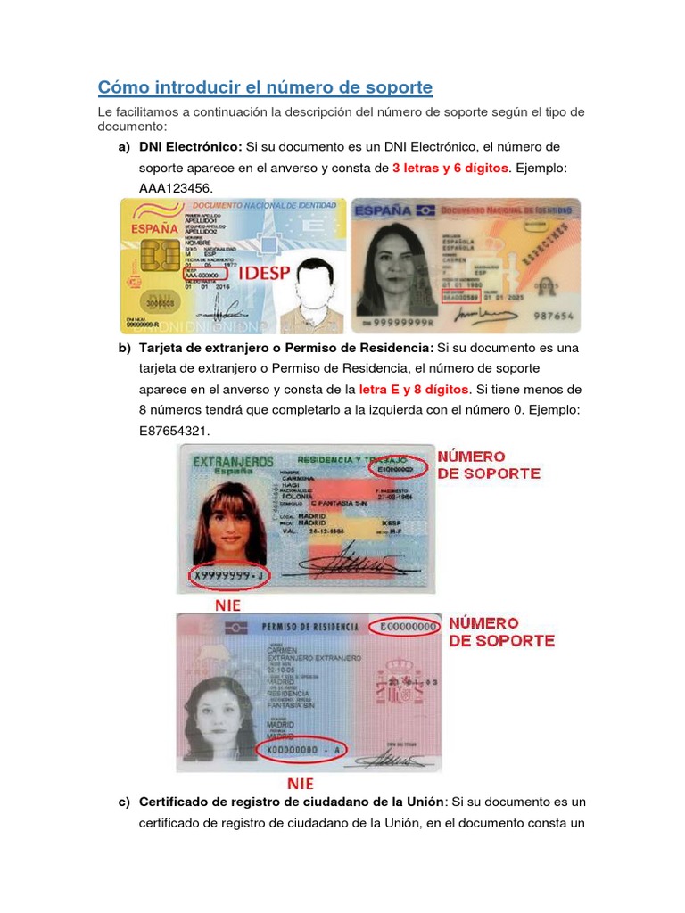 Informacion Numero Soporte | PDF